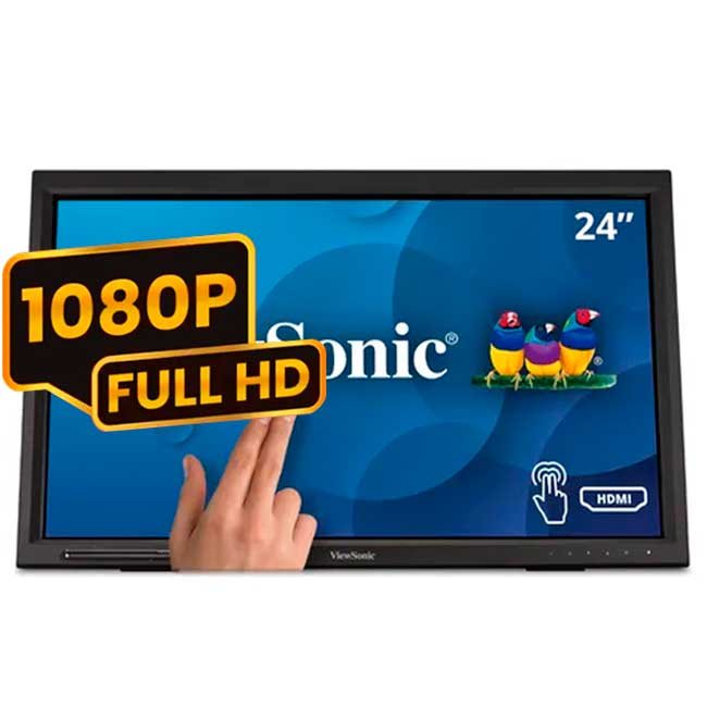ViewSonic TD2423d – Monitor táctil de 24" Full HD, 10 puntos IR, HDMI ...