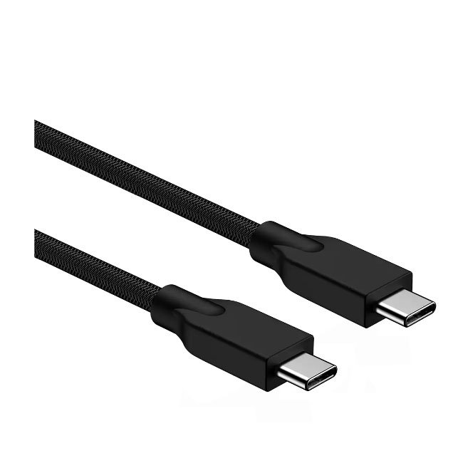 Cable USB-C Genius ACC-C2CC-3A 100 cm Trenzado Negro Carga Rápida y ...
